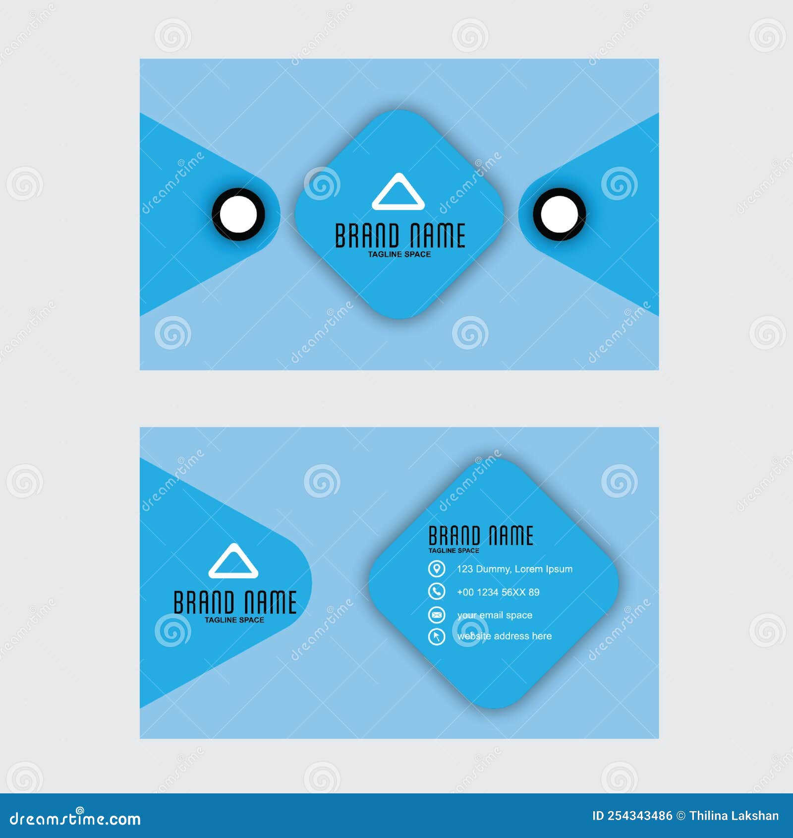 Professional Modern Printable Business Card, Invitation Card Design ...