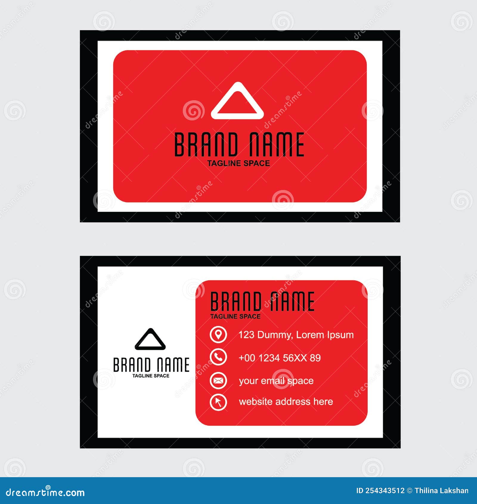 Professional Modern Printable Business Card, Invitation Card Design ...