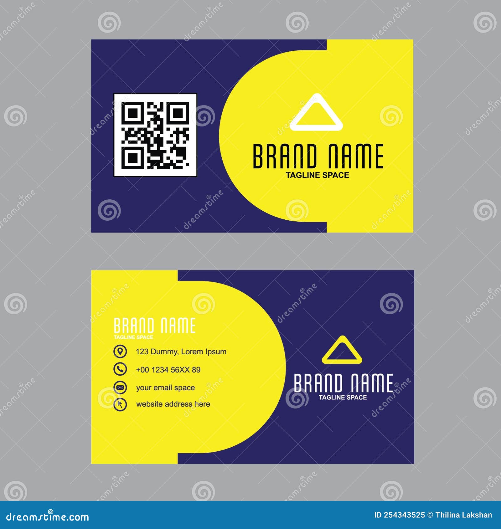 Professional Modern Printable Business Card, Invitation Card Design ...