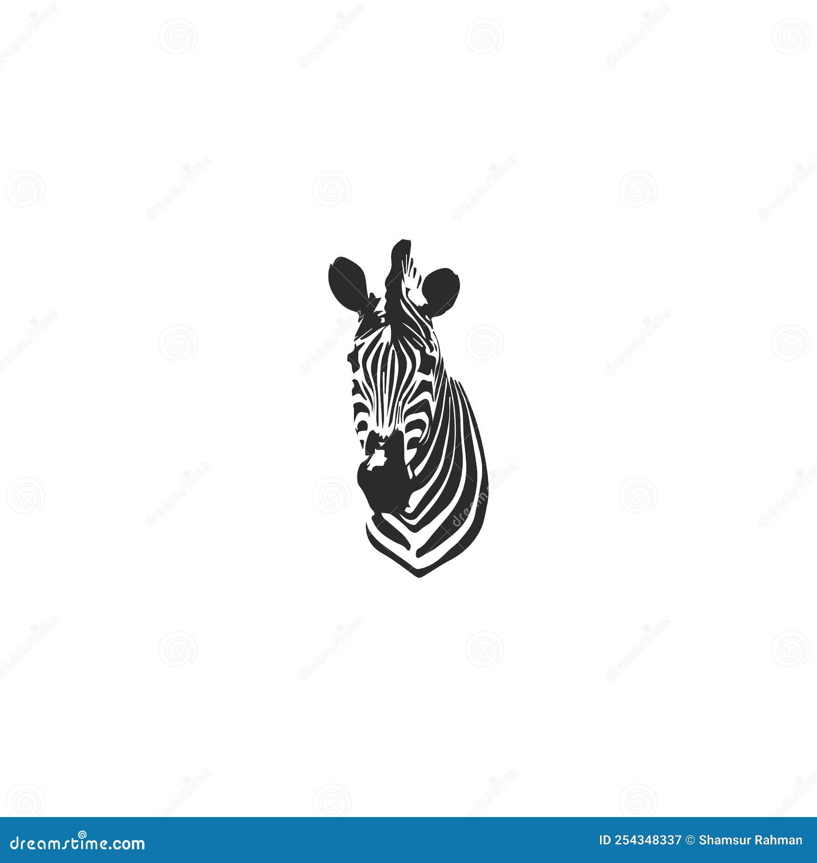Zebra Logo Design Inspiration. Zebra Logo on White Background Stock ...