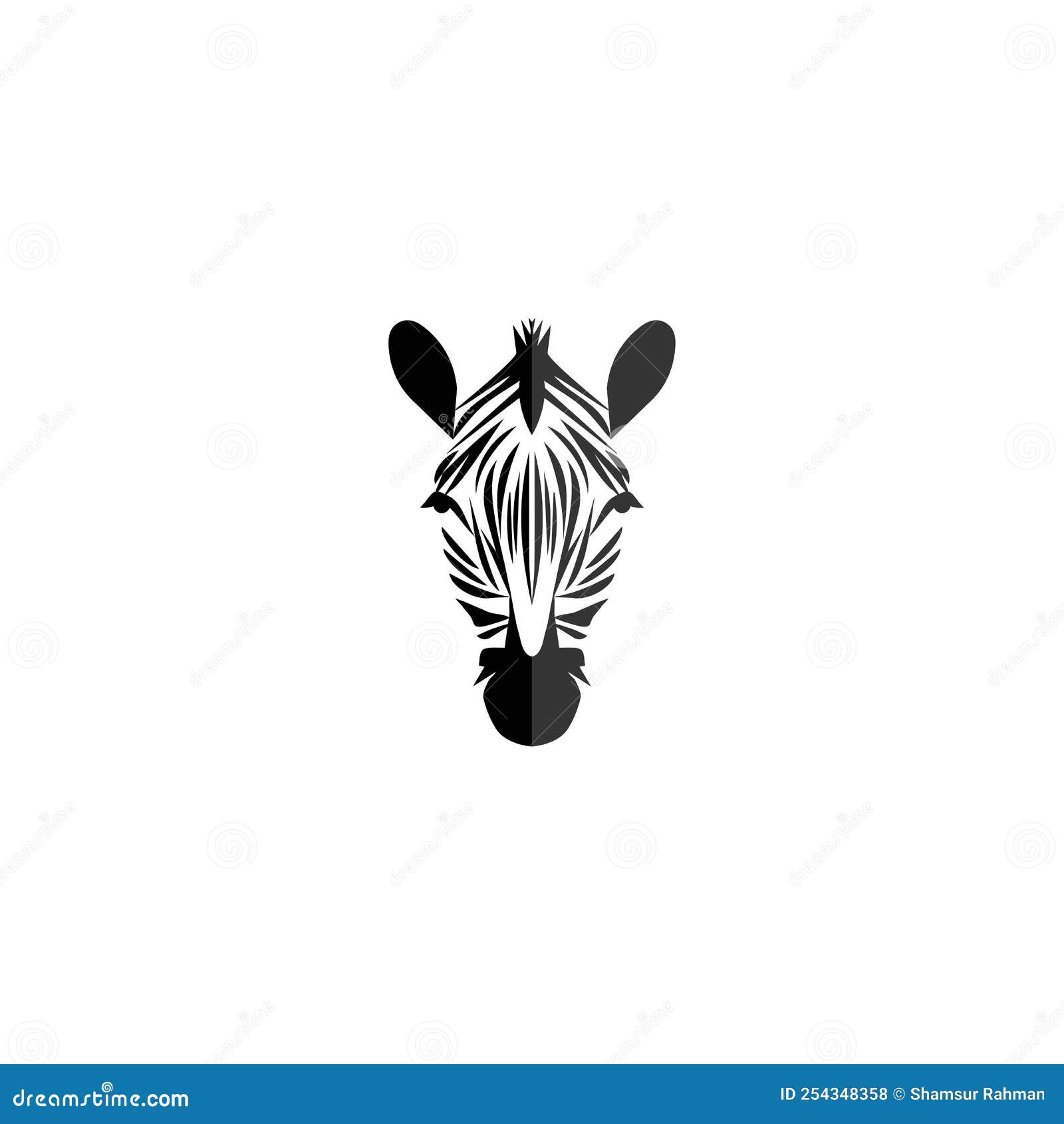 Zebra Logo Design Inspiration. Zebra Logo on White Background Stock ...