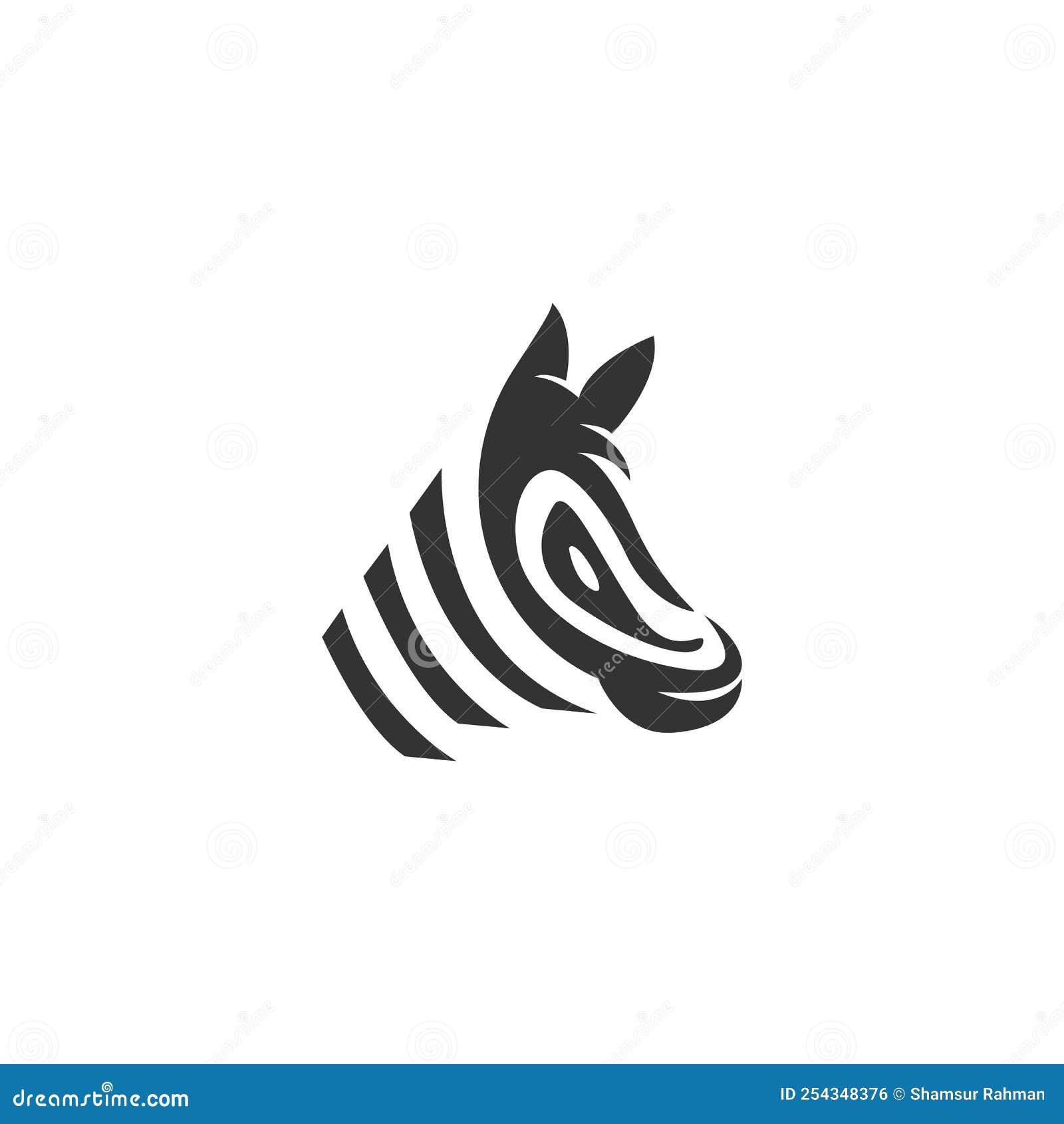 Zebra Logo Design Inspiration. Zebra Logo on White Background Stock ...