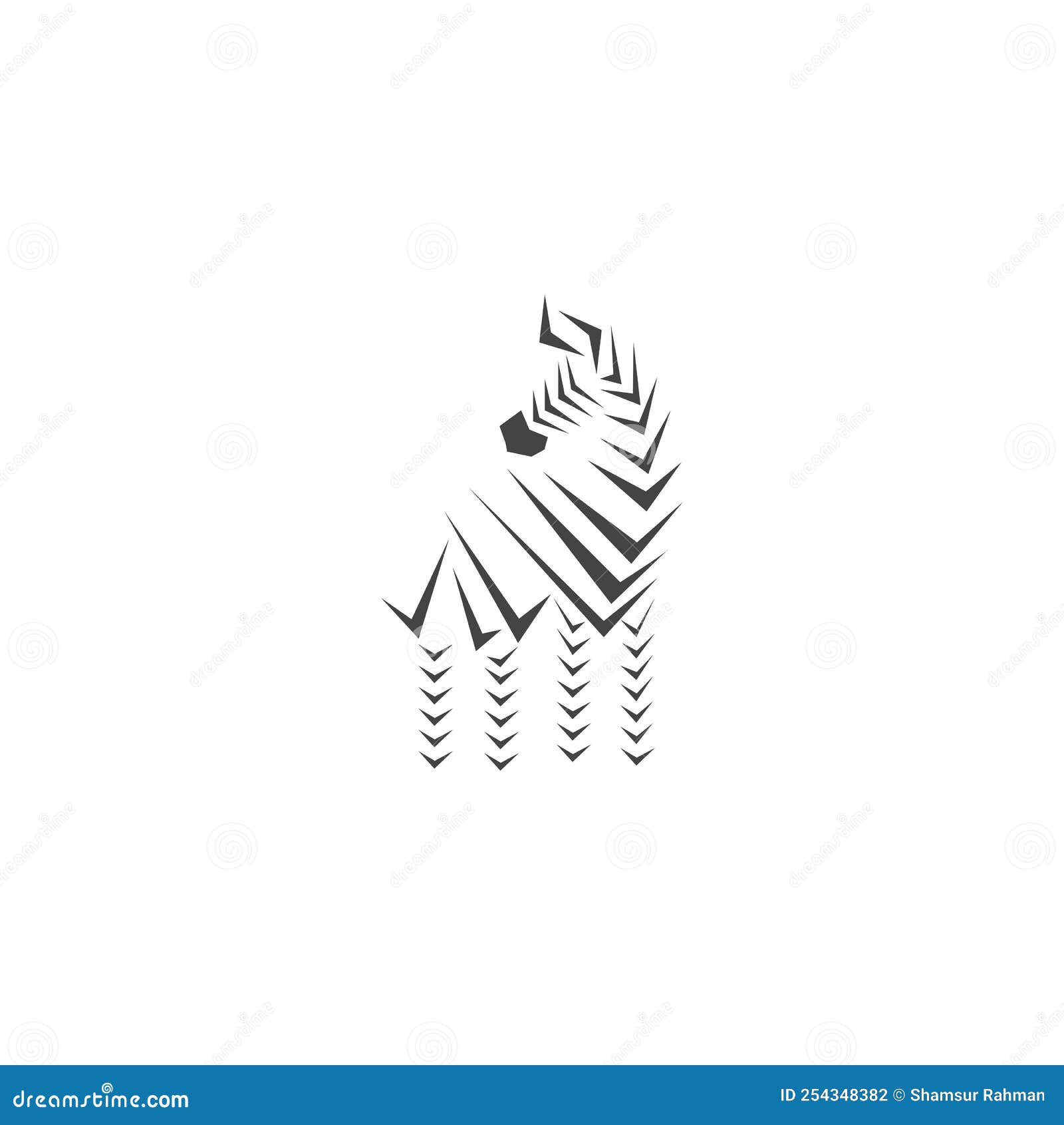 Zebra Logo Design Inspiration. Zebra Logo on White Background Stock ...