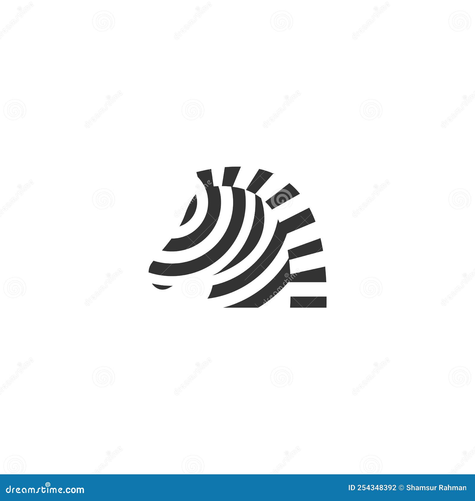 Zebra Logo Design Inspiration. Zebra Logo on White Background Stock ...