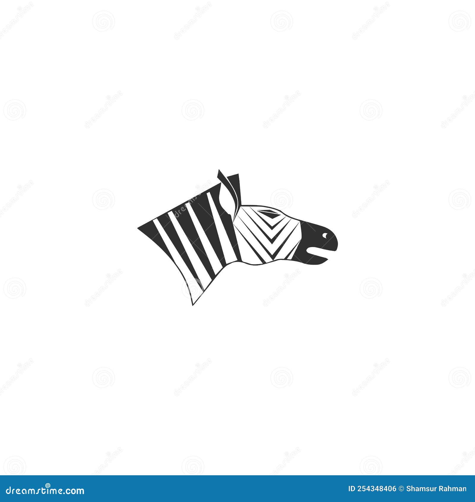Zebra Logo Design Inspiration. Zebra Logo on White Background Stock ...