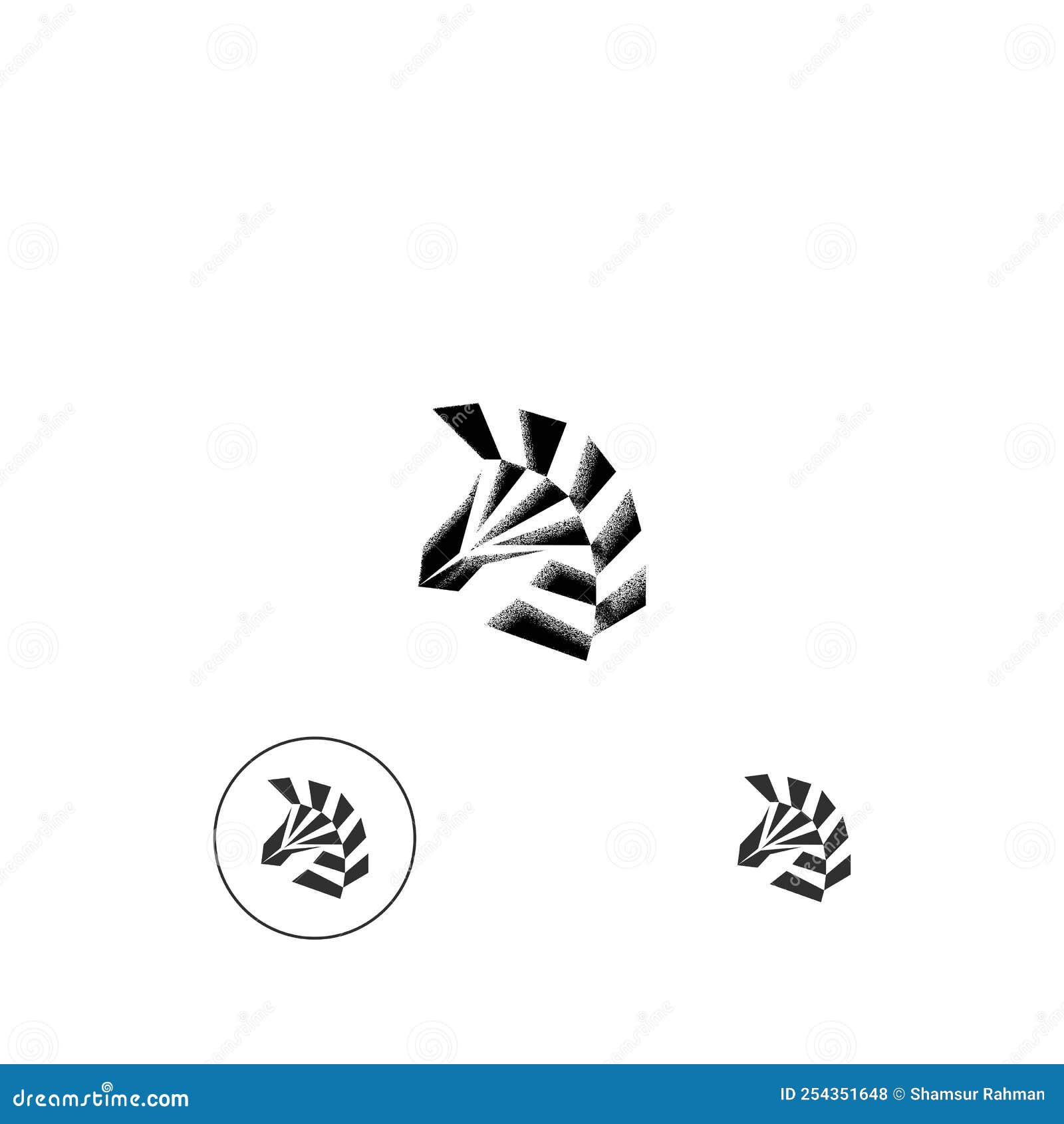 Zebra Logo Design Inspiration. Zebra Logo on White Background Stock ...