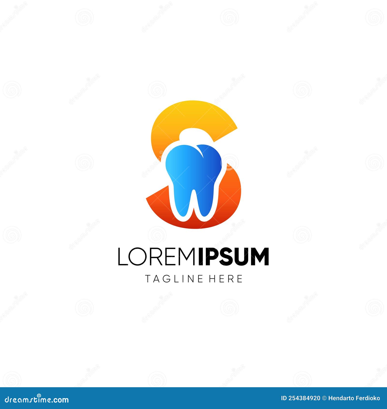 Letter S Dental Tooth Logo Design Icon Graphic Illustration Stock ...