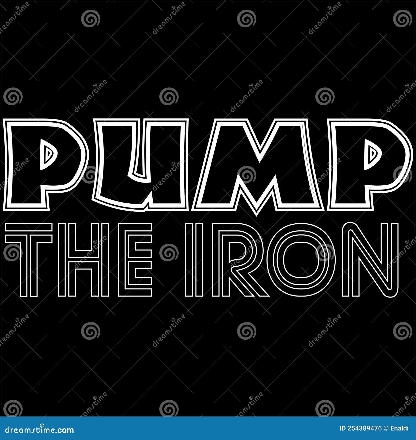 Pump the Iron Vector Illustration Stock Vector - Illustration of middle ...
