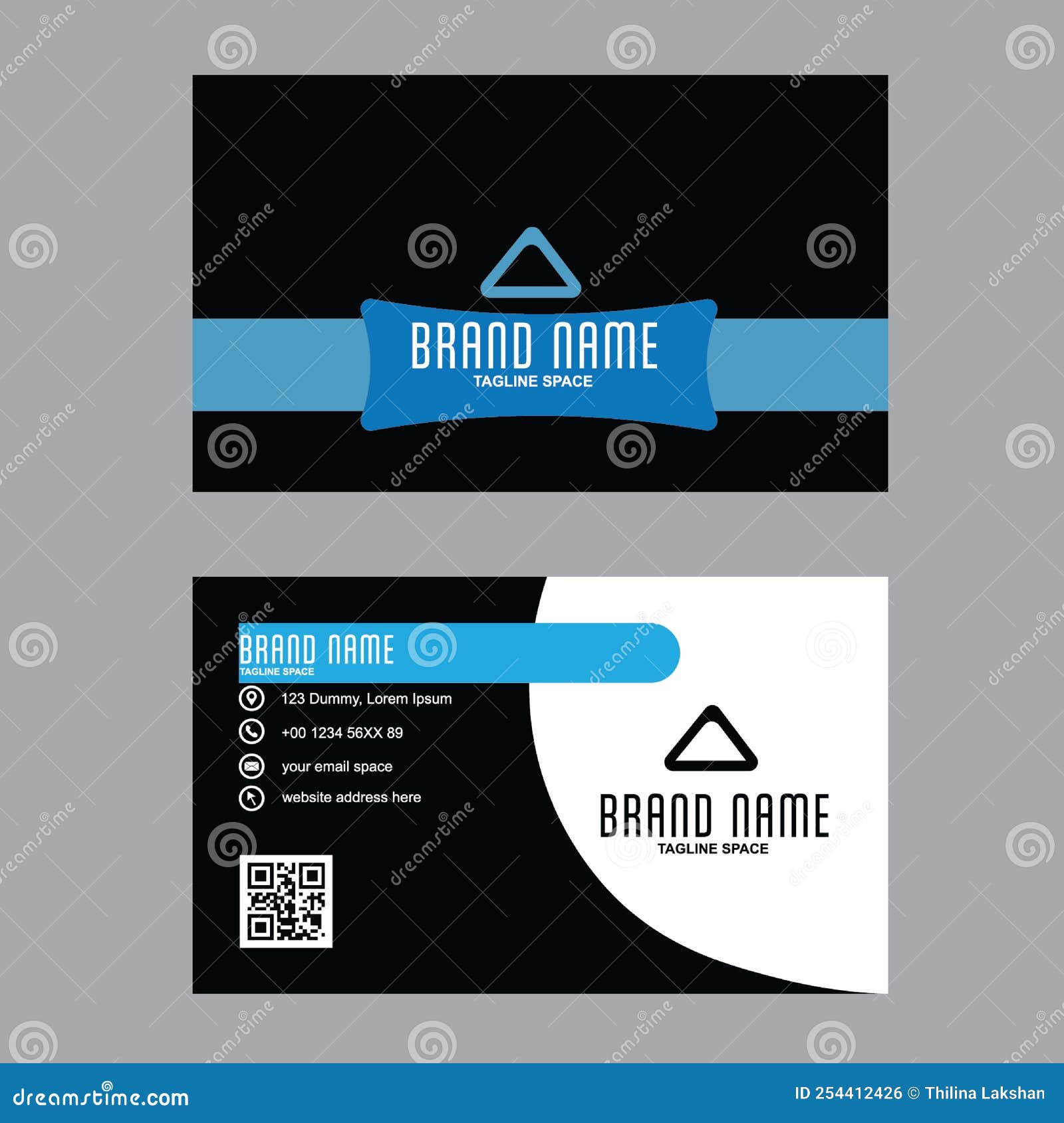 Professional Modern Printable Business Card, Invitation Card Design ...