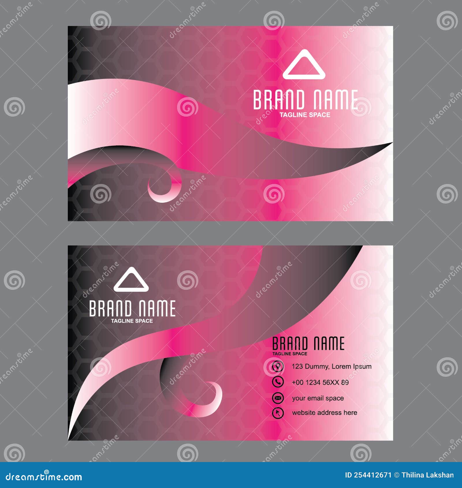 Professional Modern Printable Business Card, Invitation Card Design ...