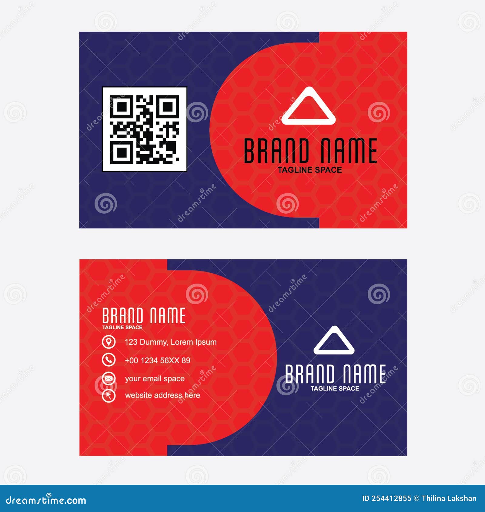 Professional Modern Printable Business Card, Invitation Card Design ...