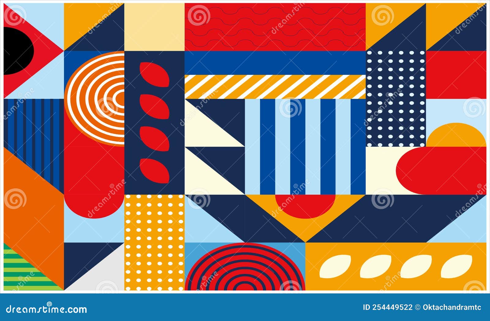 Modern Grid Wallpaper with Geometric Shapes, Geometry Graphics and ...