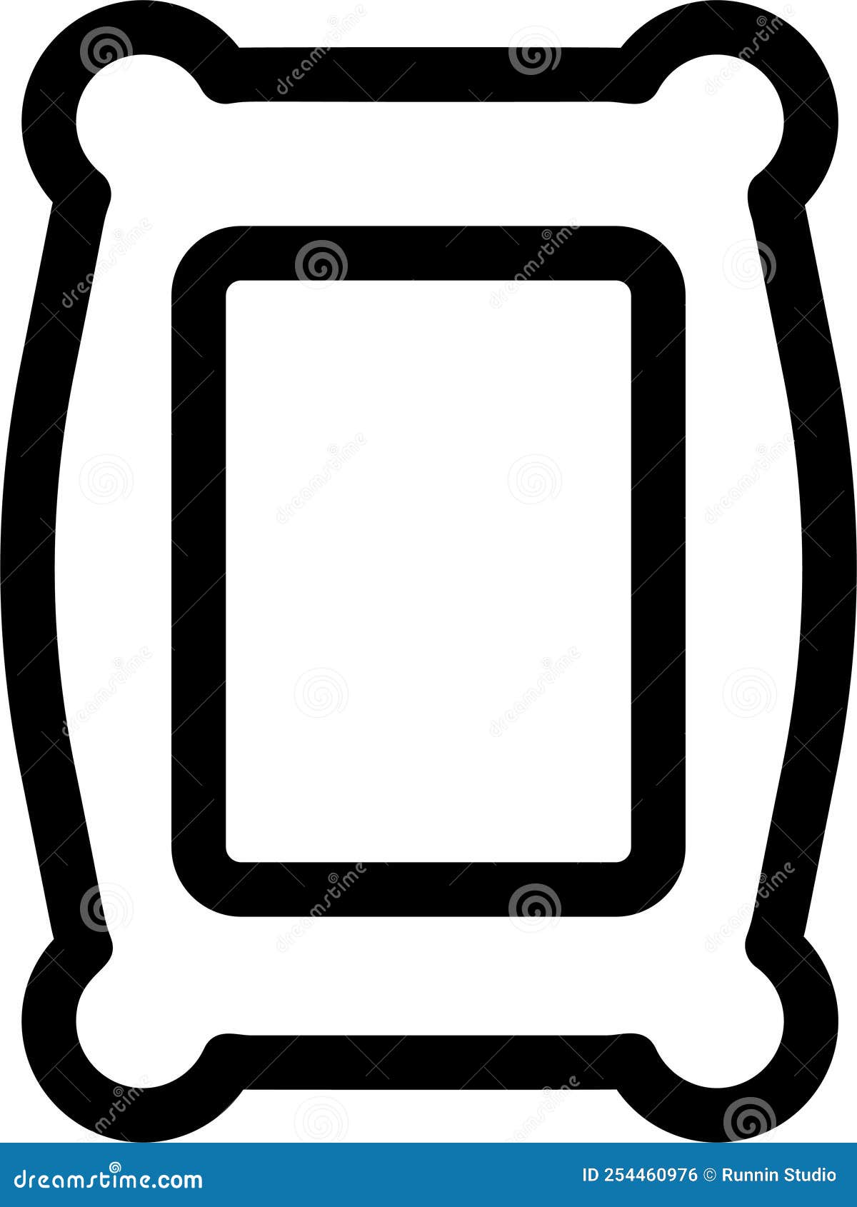 Gunny Bags Icon with Outline Style Stock Vector - Illustration of icon ...