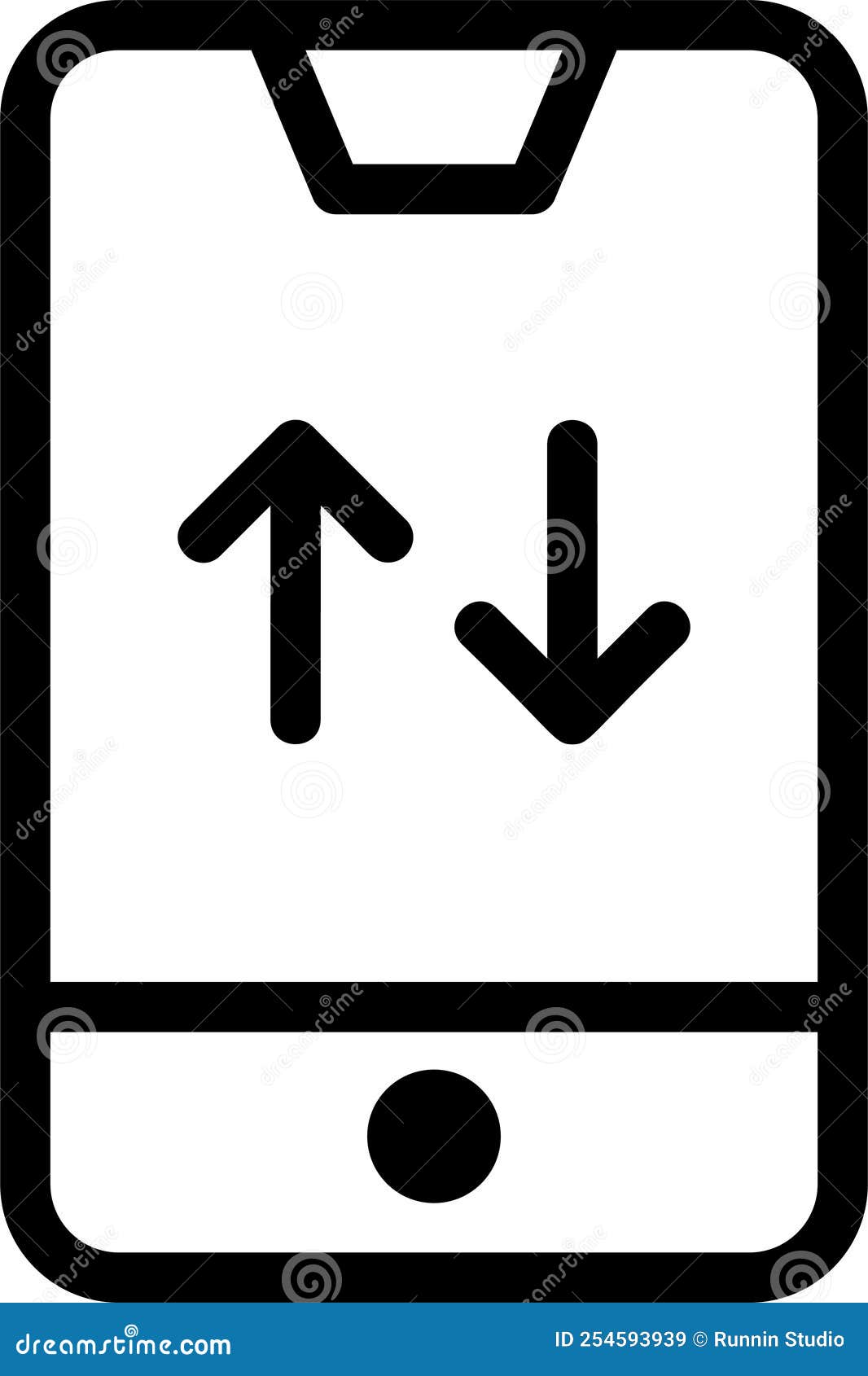 Data Connection Icon with Outline Style Stock Vector - Illustration of ...