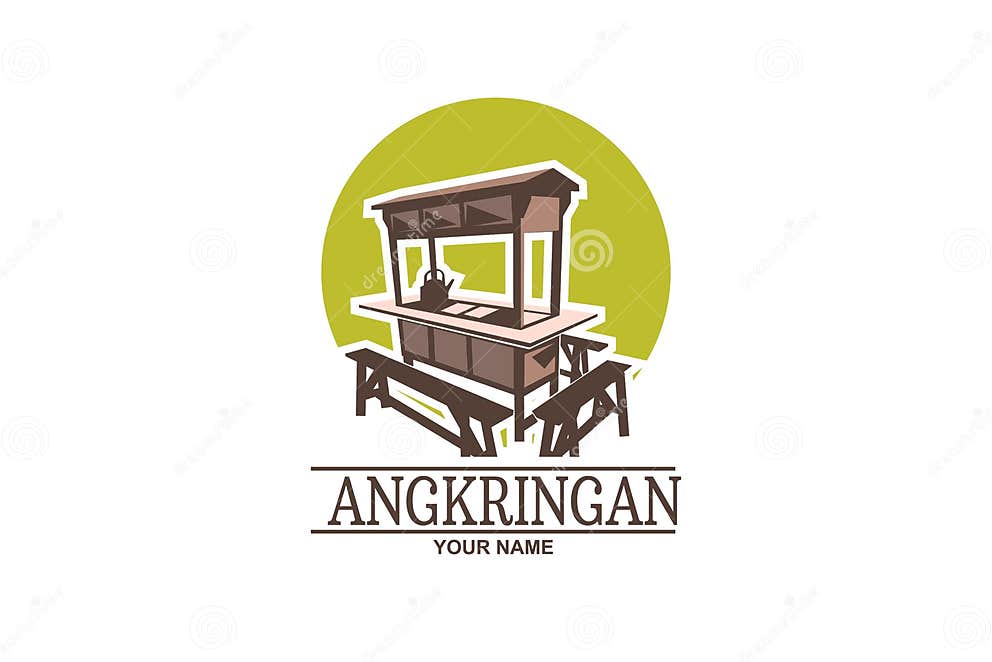 Vector Illustration for Angkringan Food Stall Logo. Stock Vector ...