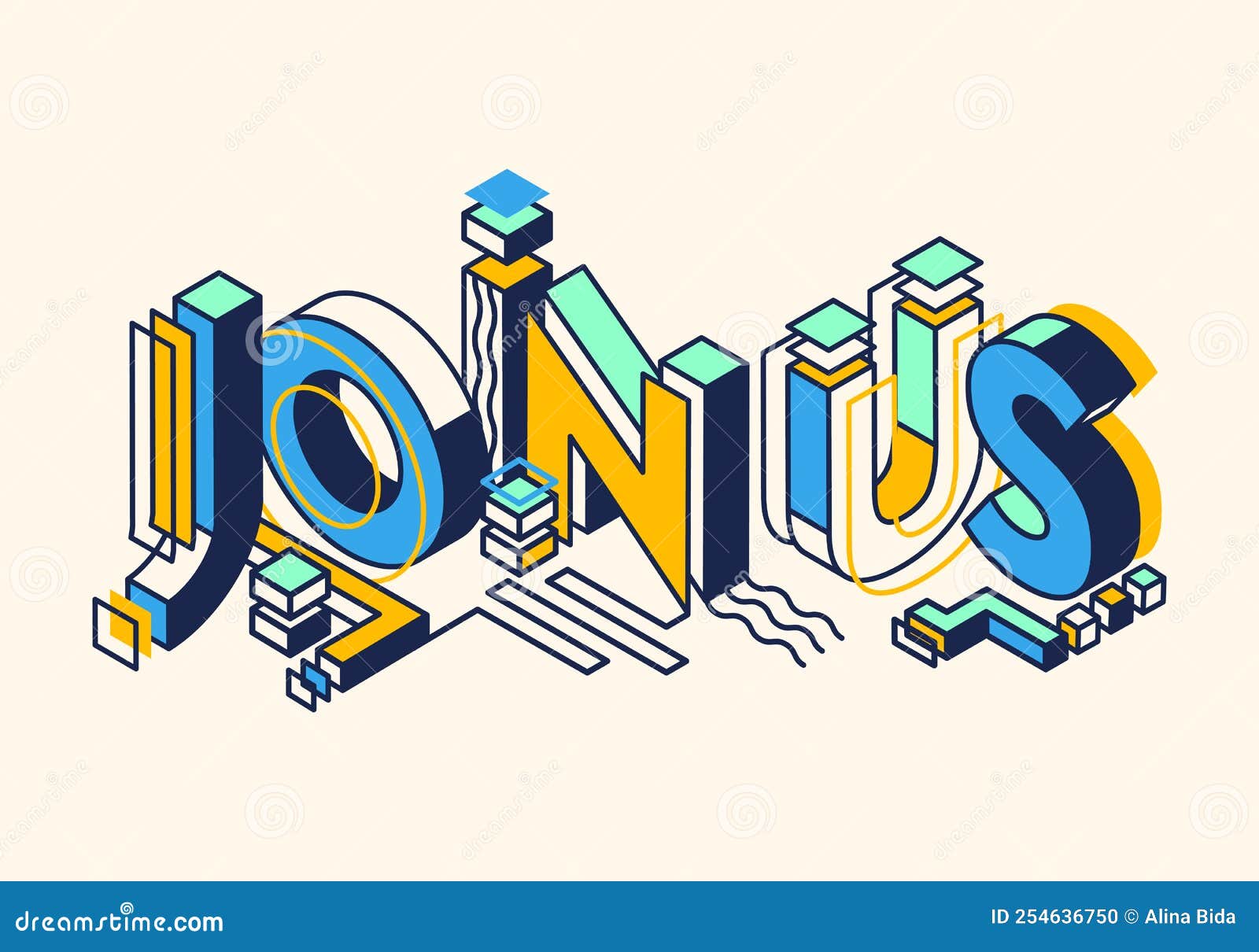 Join Us Lettering Stock Vector Illustration. Stock Vector ...