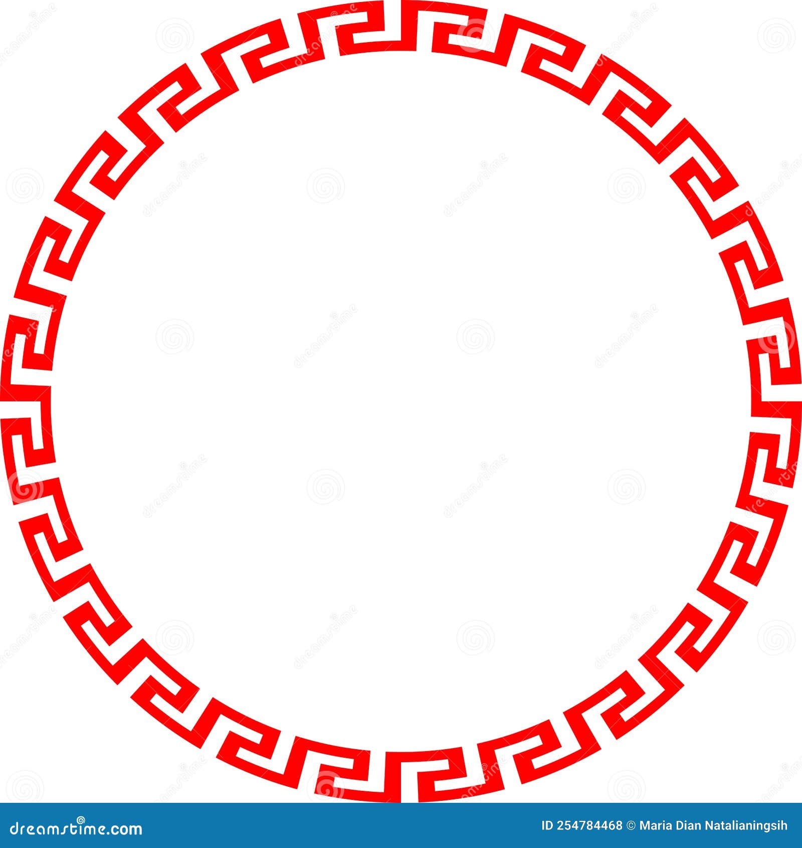 Classic Chinese Style Border Round Vector Stock Vector - Illustration ...