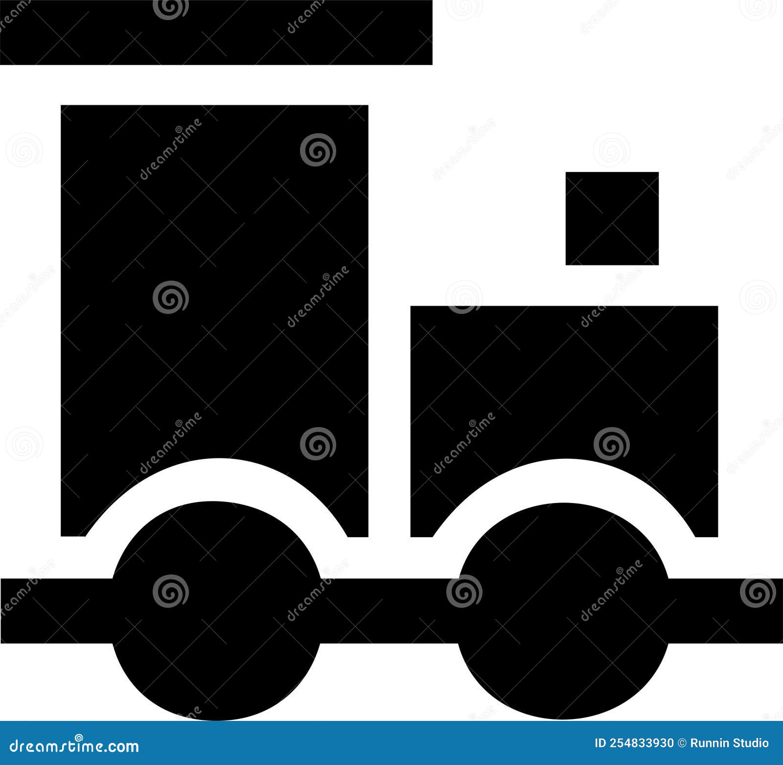Train Toys Icon with Glyph Style Stock Vector - Illustration of palette ...