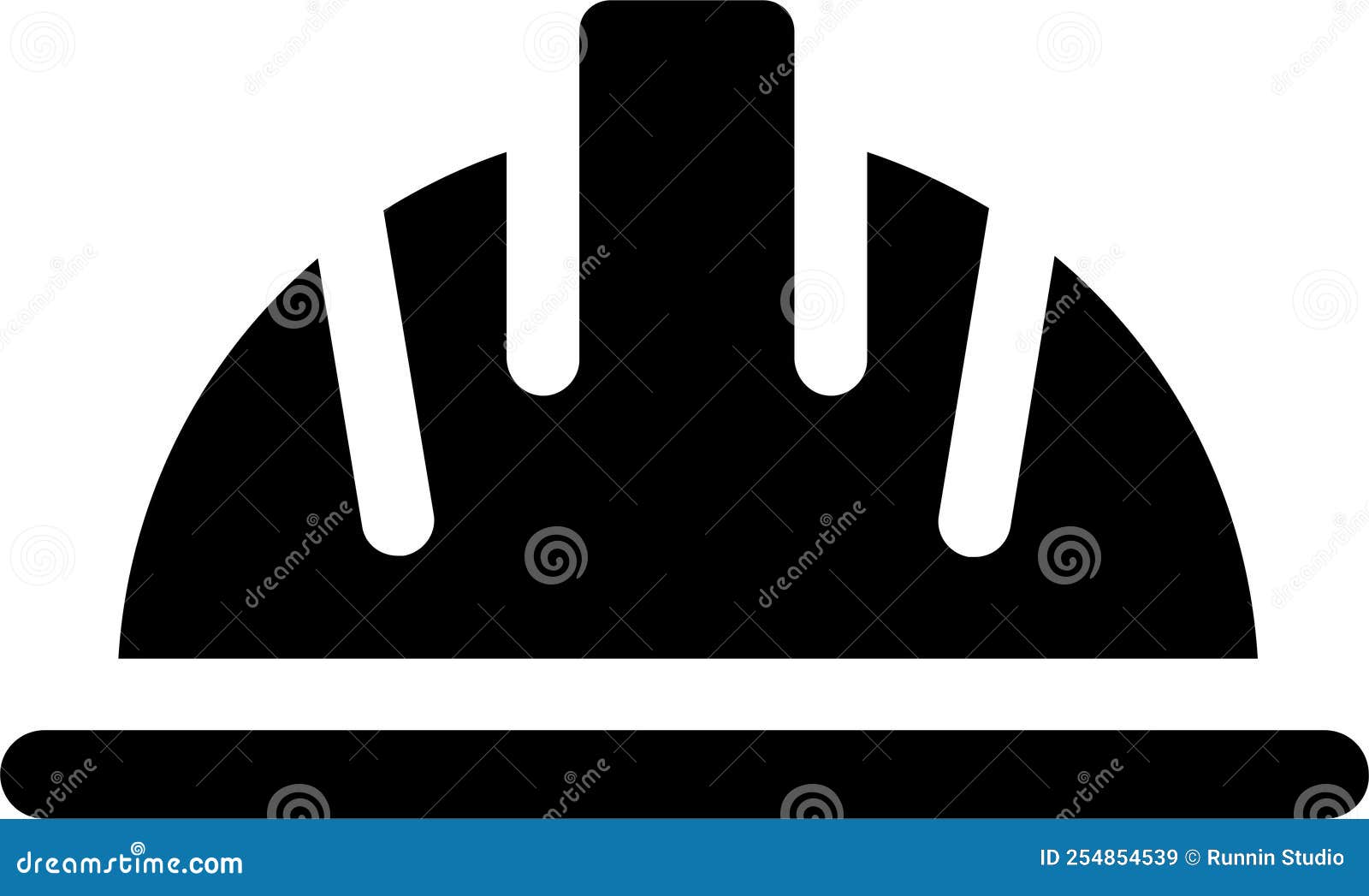 Project Helmet Icon with Glyph Style Stock Vector - Illustration of ...