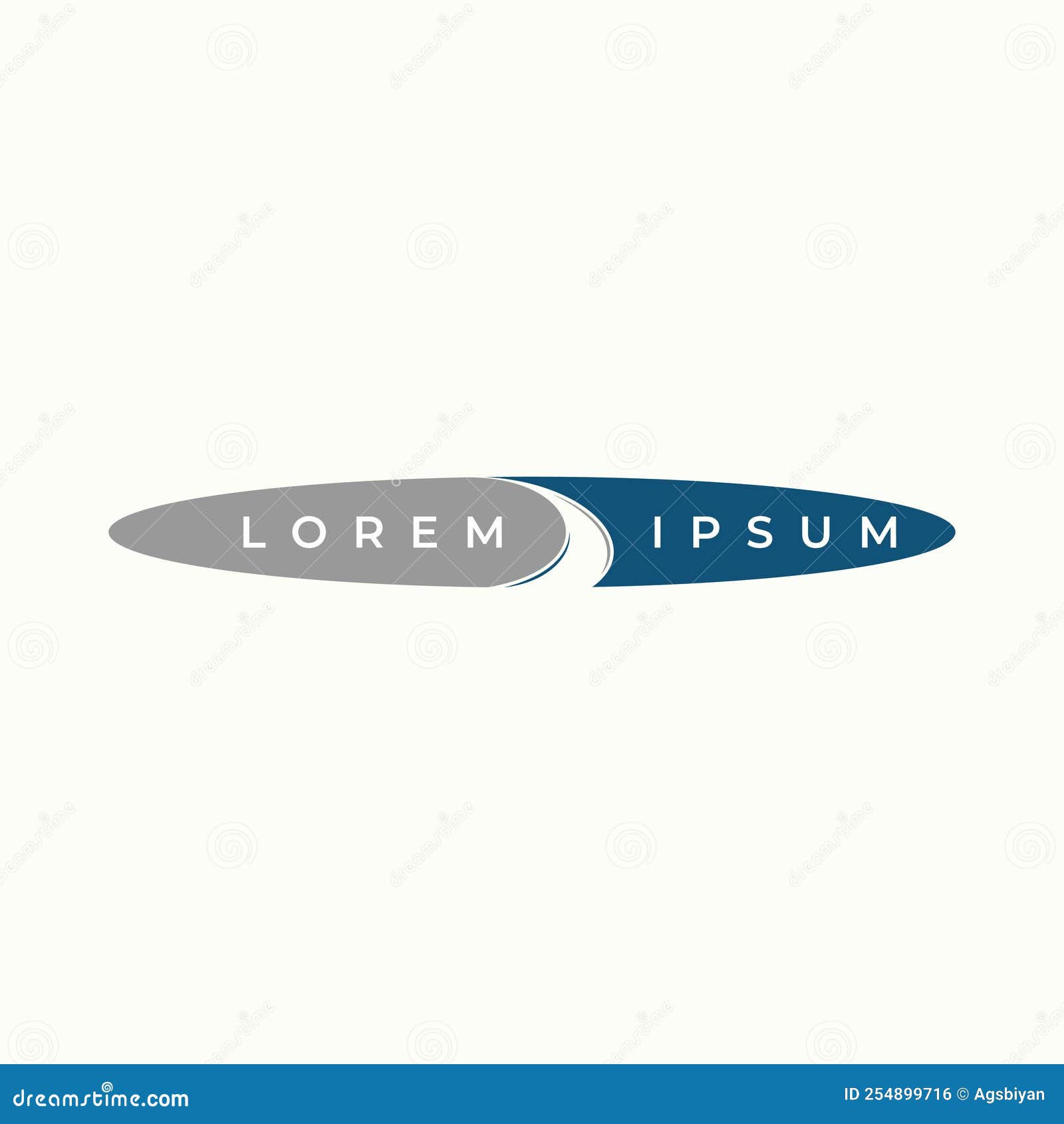 Simple and Unique Ellipse with Cutting Like River on Middle Image ...