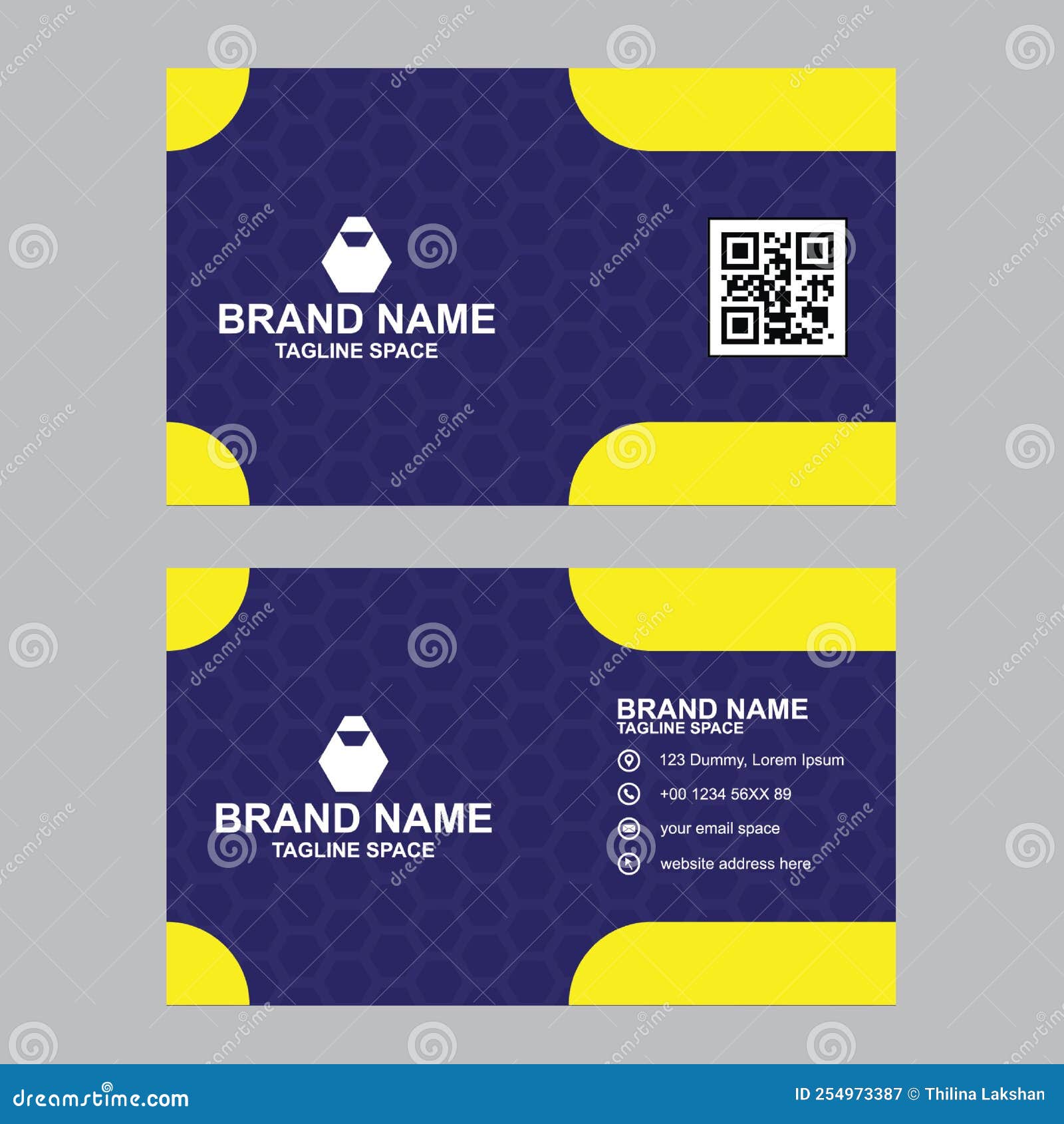 Professional Modern Printable Business Card, Invitation Card Design ...