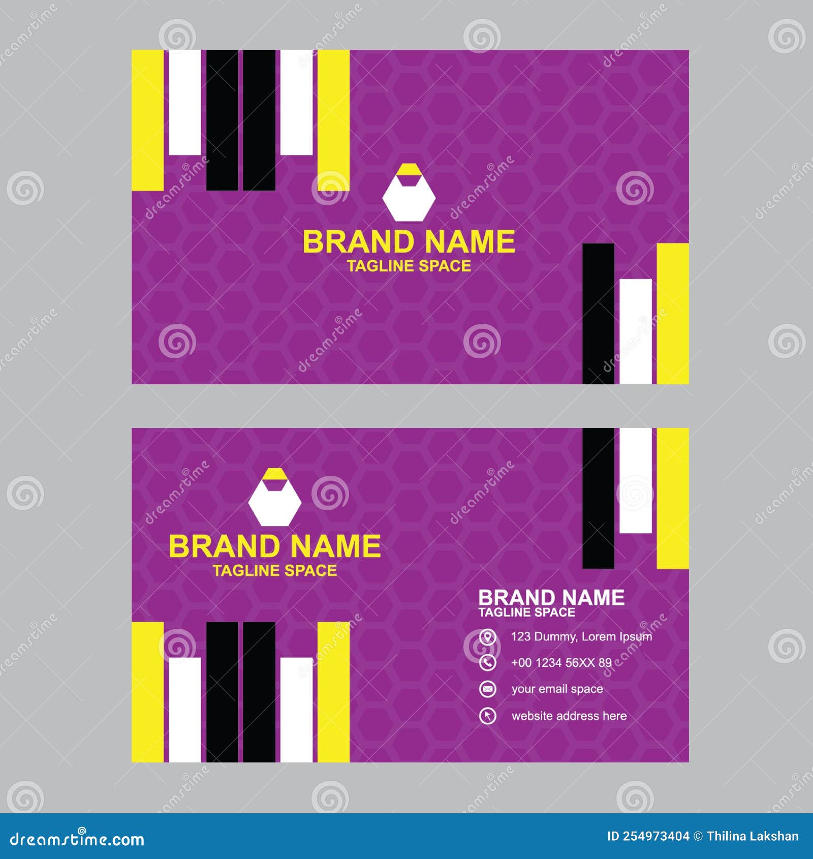 Professional Modern Printable Business Card, Invitation Card Design ...
