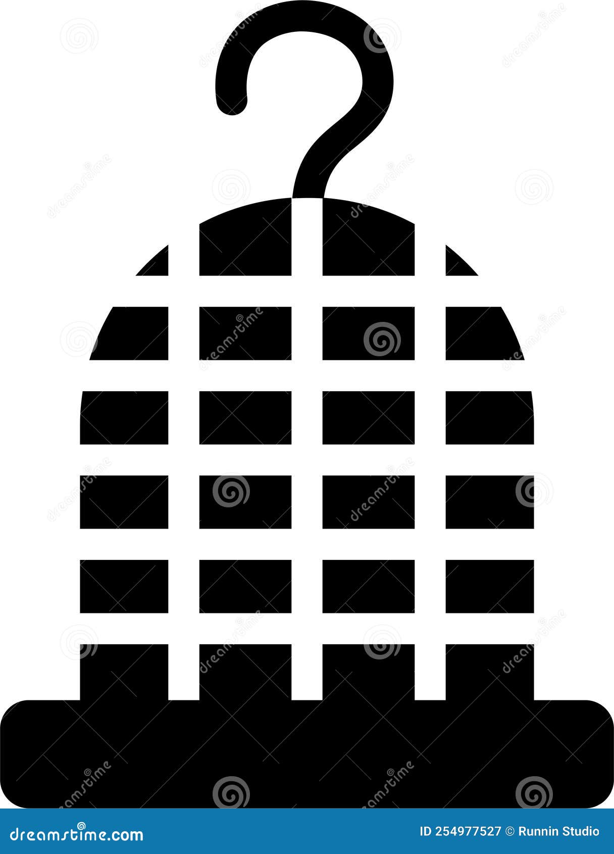 Cage Icon Vector Sign And Symbol Isolated On White Background, Cage ...