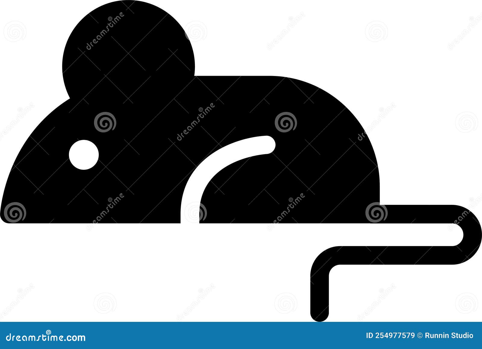 Mice Icon with Glyph Style stock vector. Illustration of care - 254977579