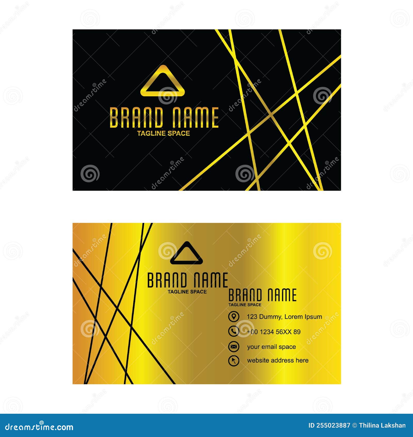 Professional Modern Printable Business Card, Invitation Card Design ...