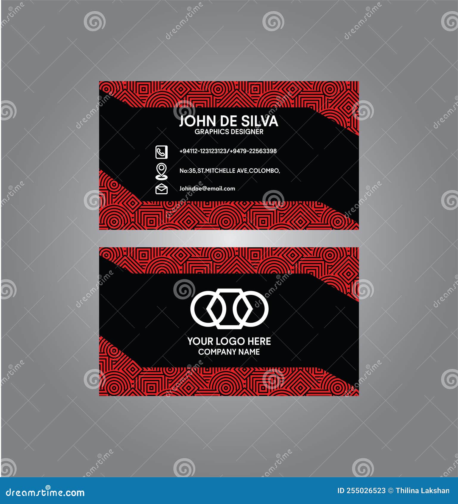 Professional Modern Printable Business Card, Invitation Card Design ...