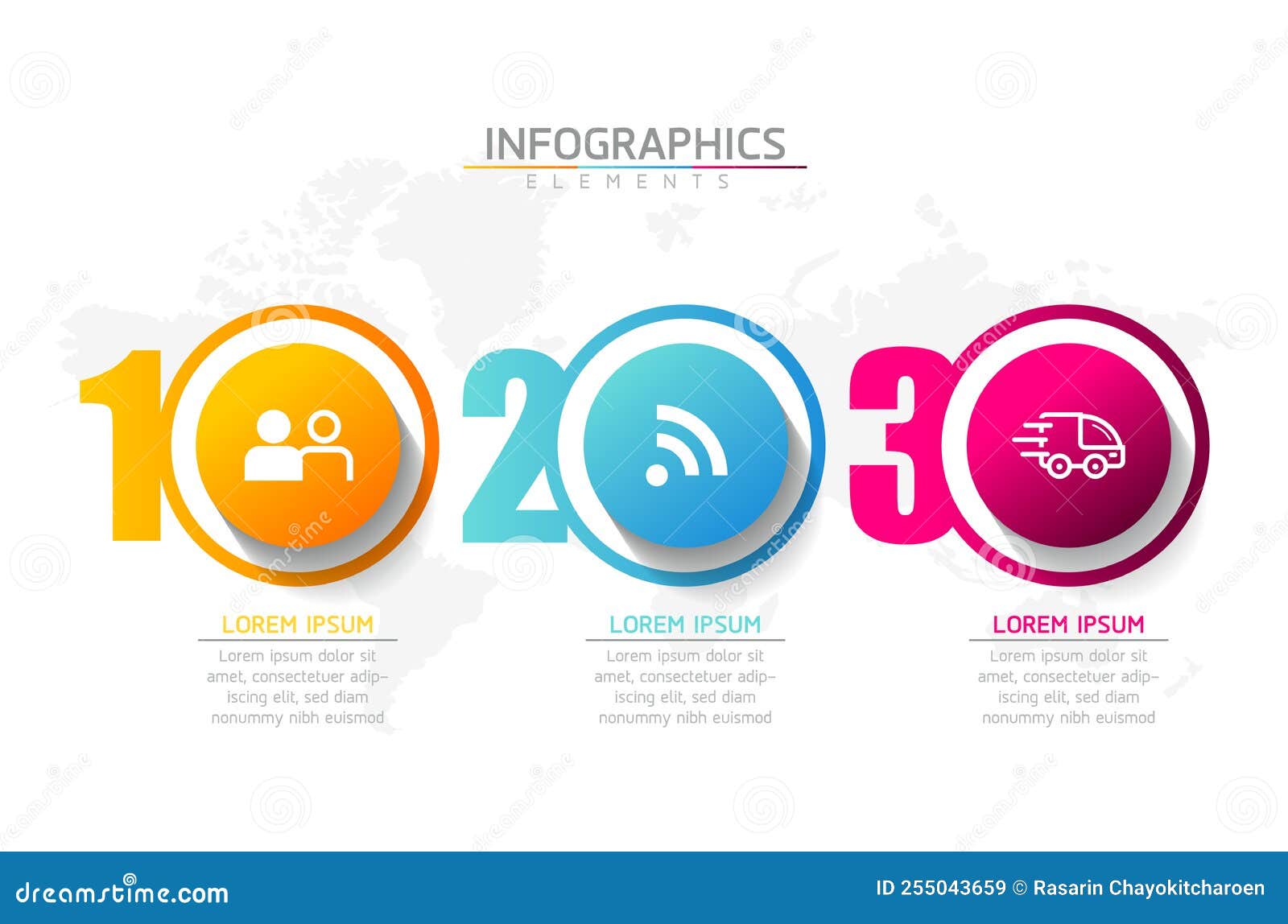 Connecting Steps Business Infographic Template Stock Vector ...