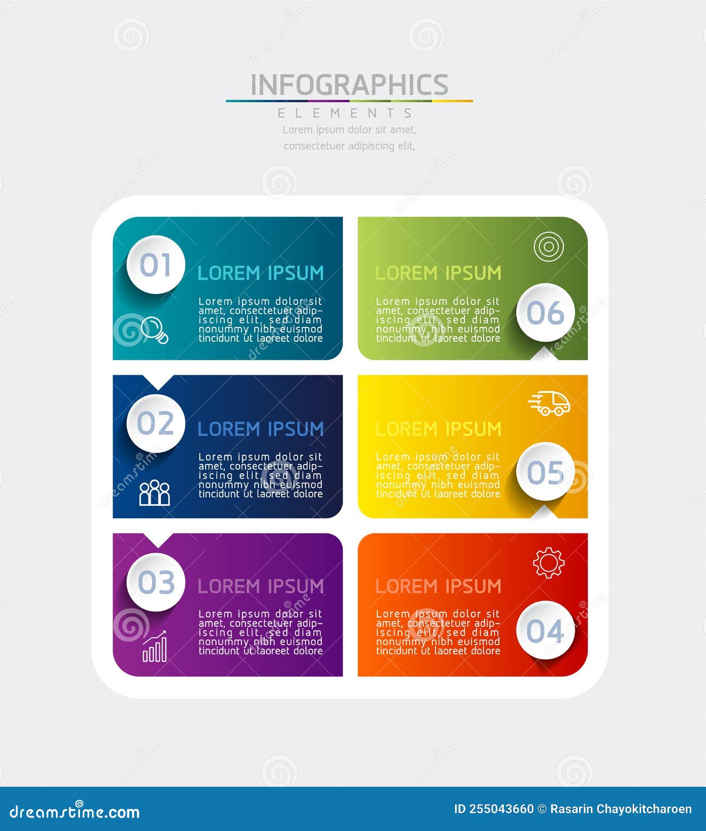 Connecting Steps Business Infographic Template Stock Vector ...