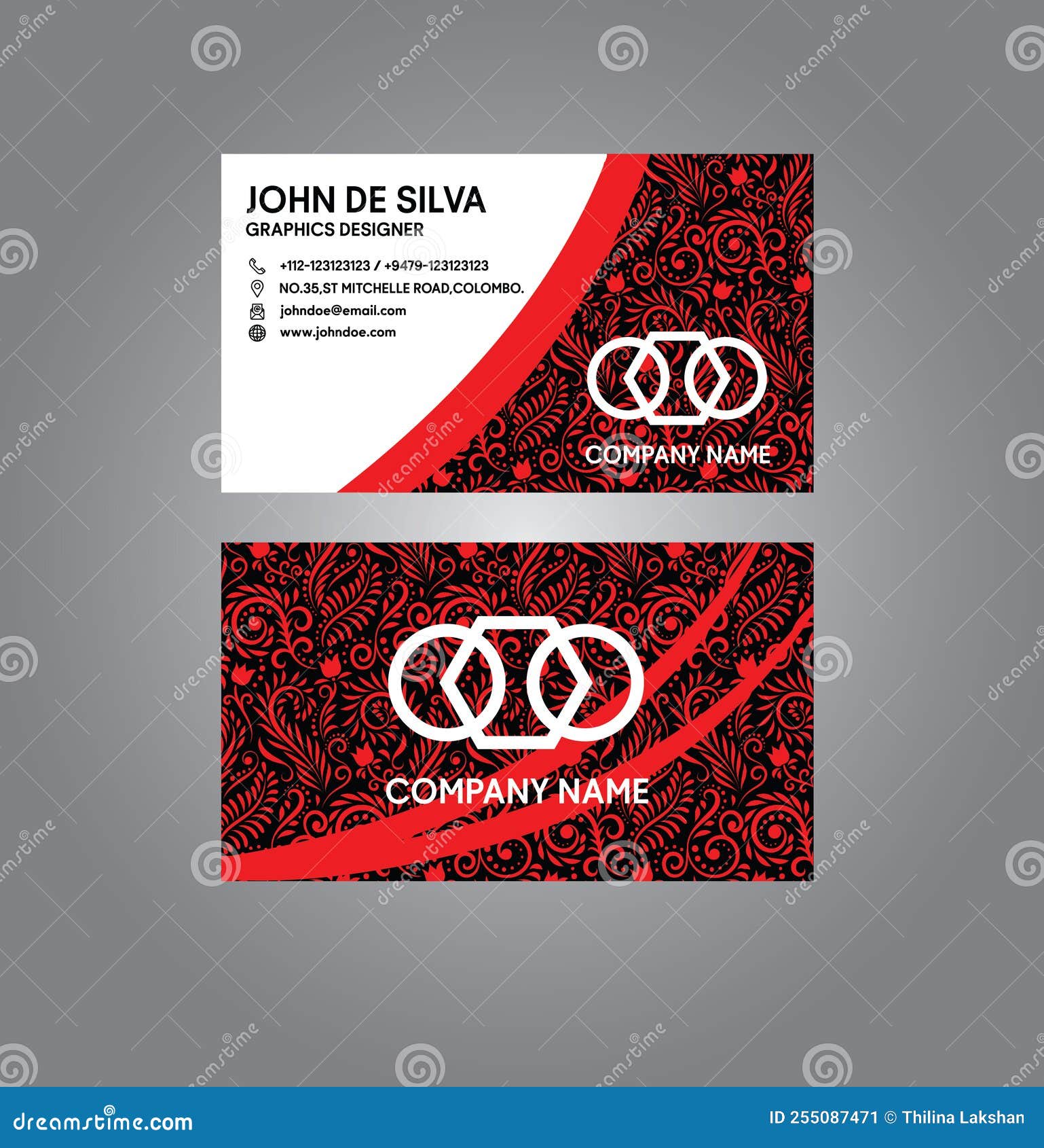 Professional Modern Printable Business Card, Invitation Card Design ...