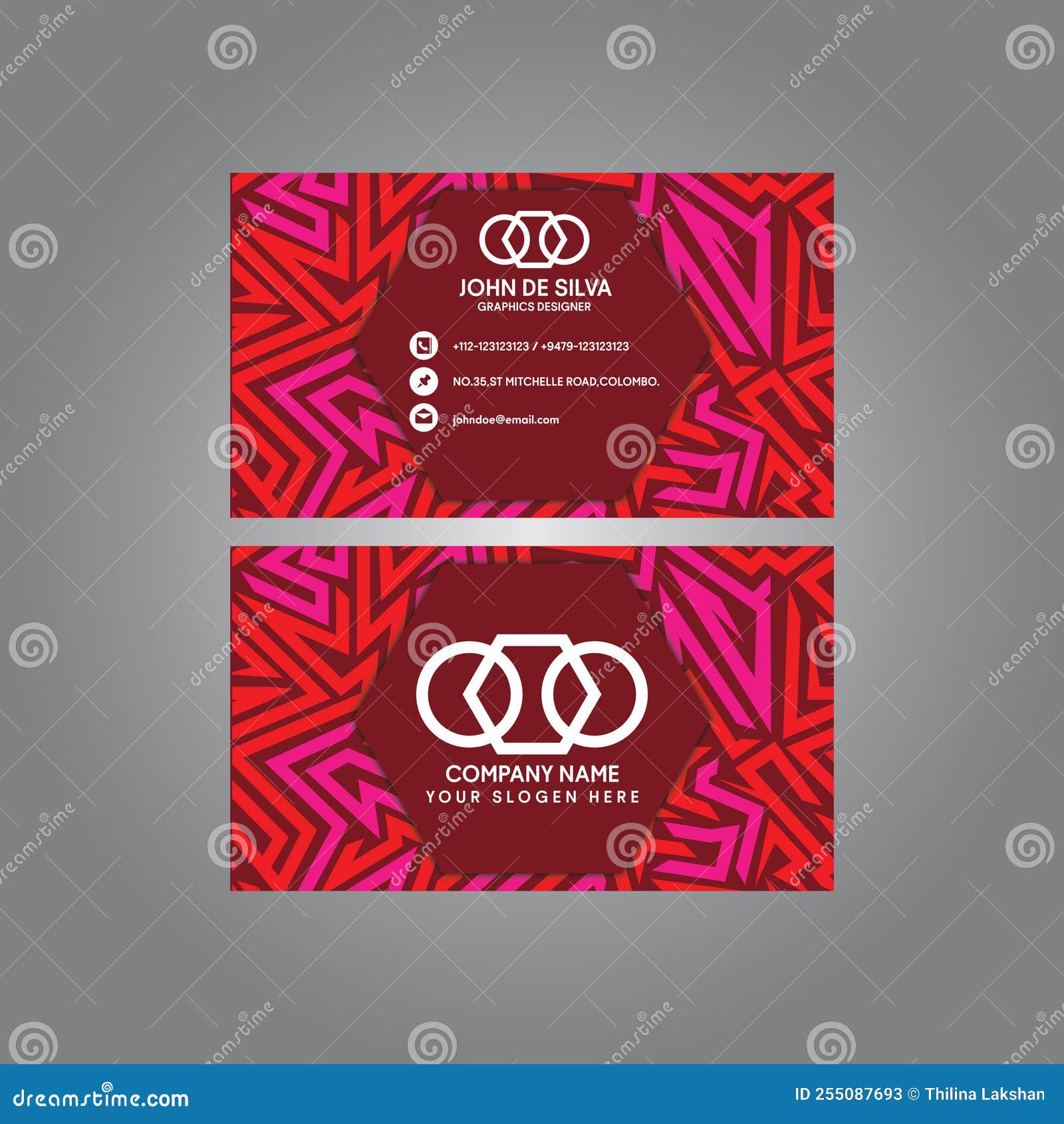 Professional Modern Printable Business Card, Invitation Card Design ...