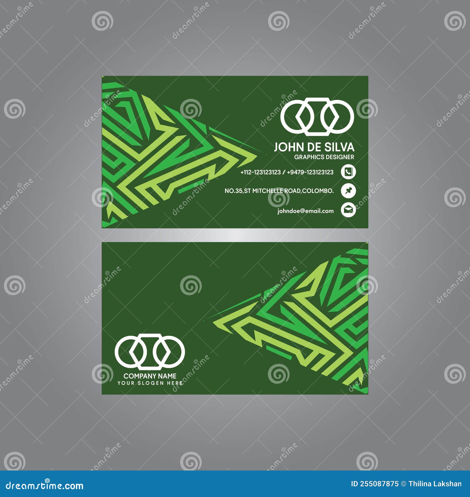 Professional Modern Printable Business Card, Invitation Card Design ...