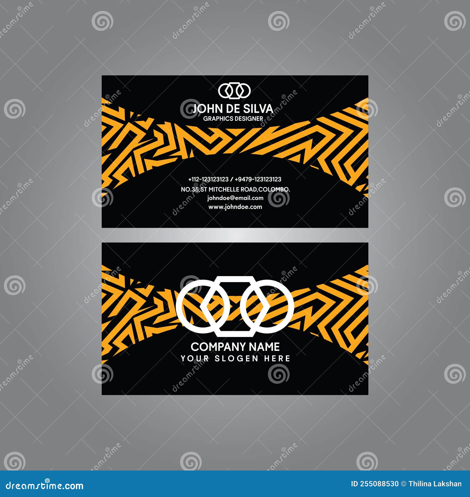 Professional Modern Printable Business Card, Invitation Card Design ...