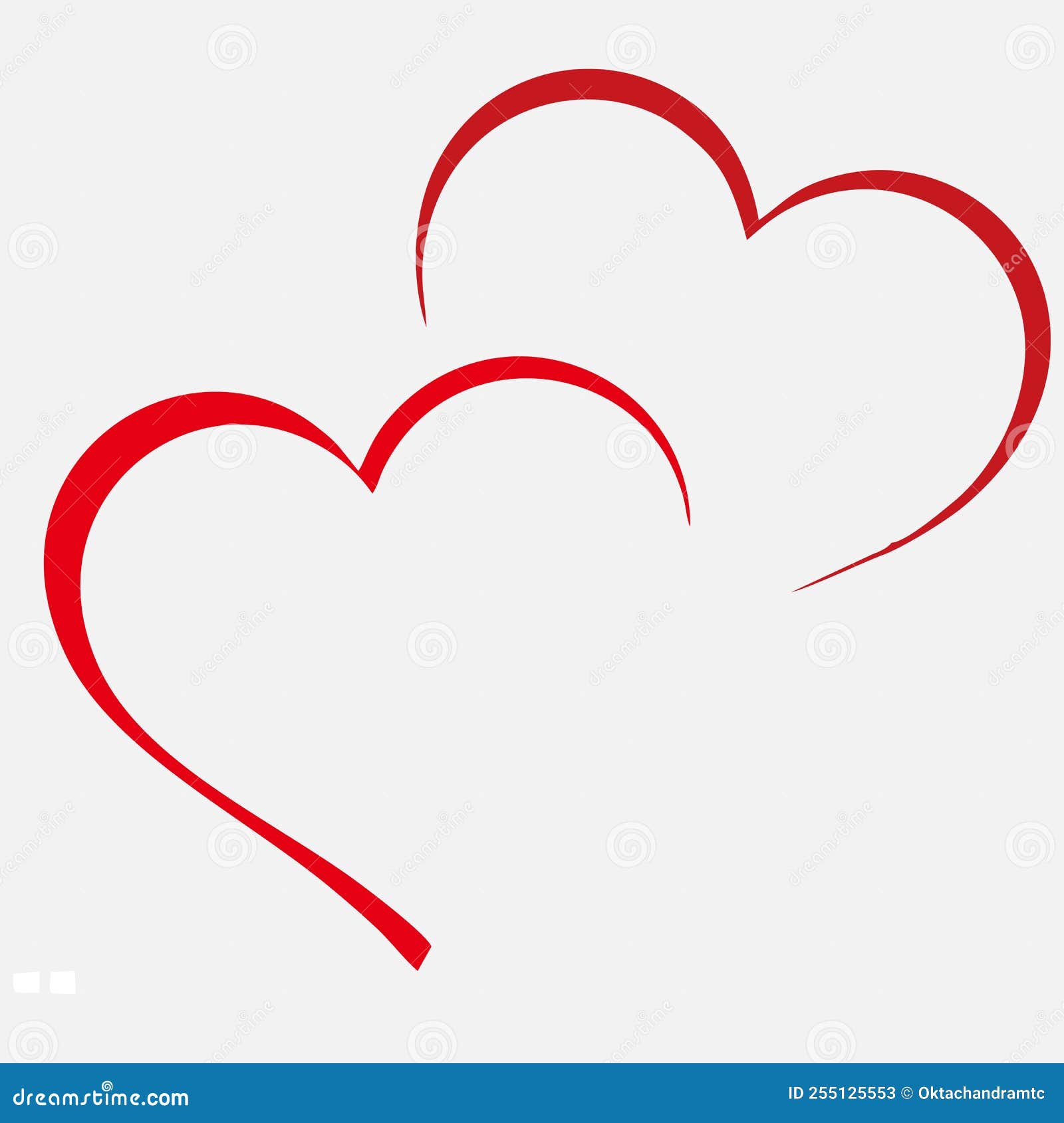 Symbol of Two Hearts that Love Each Other. always Forever Inseparable ...