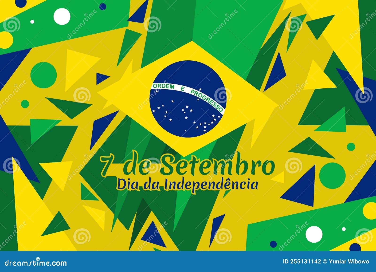 Translate: September 7, Independence Day F Brazil Vector Illustration ...
