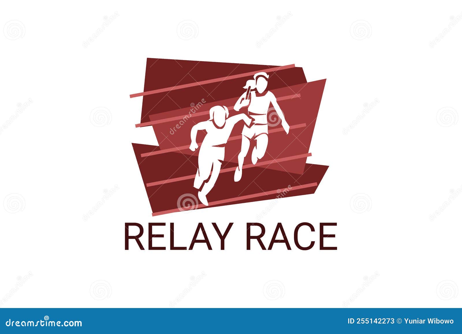Relay Race Sport Vector Line Icon. Practice Relay Race Stock Vector ...