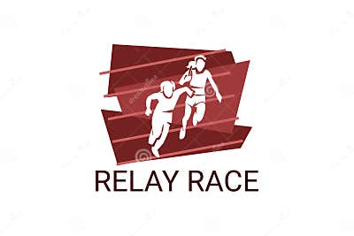 Relay Race Sport Vector Line Icon. Practice Relay Race Stock Vector ...