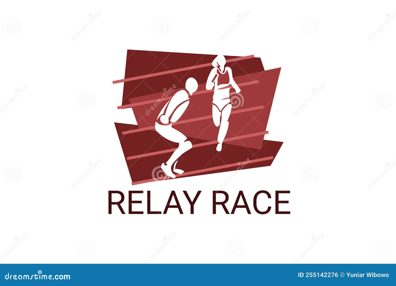 Relay Race Sport Vector Line Icon. Practice Relay Race Stock Vector ...