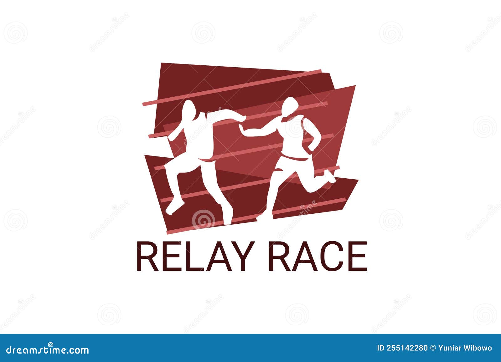 Relay Race Sport Vector Line Icon. Practice Relay Race Stock Vector ...
