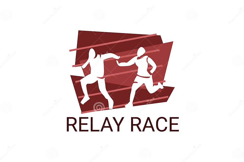 Relay Race Sport Vector Line Icon. Practice Relay Race Stock Vector ...