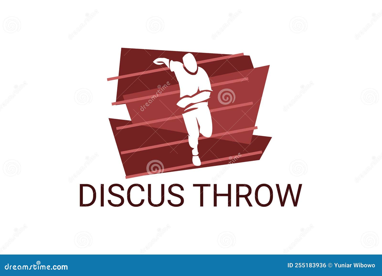 Discus Throw Sport Vector Line Icon. Discus Throw Stance Stock Vector ...