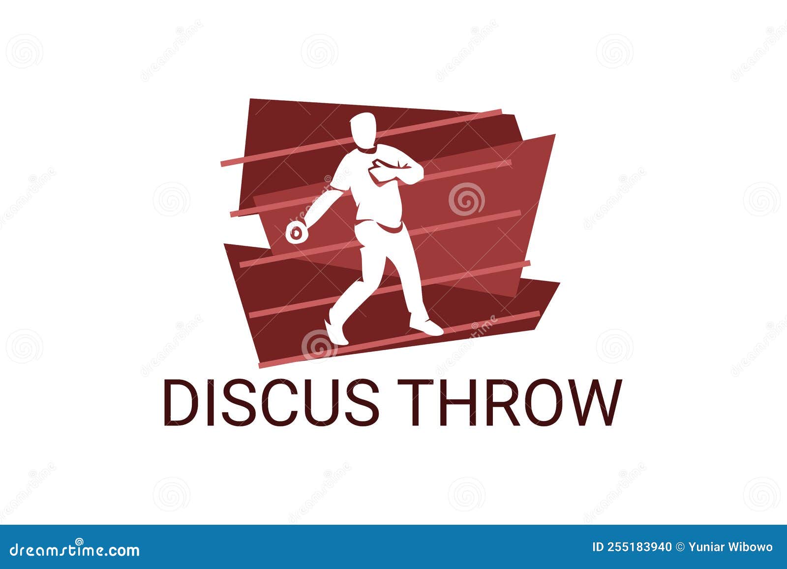 Discus Throw Sport Vector Line Icon. Discus Throw Stance Stock Vector ...