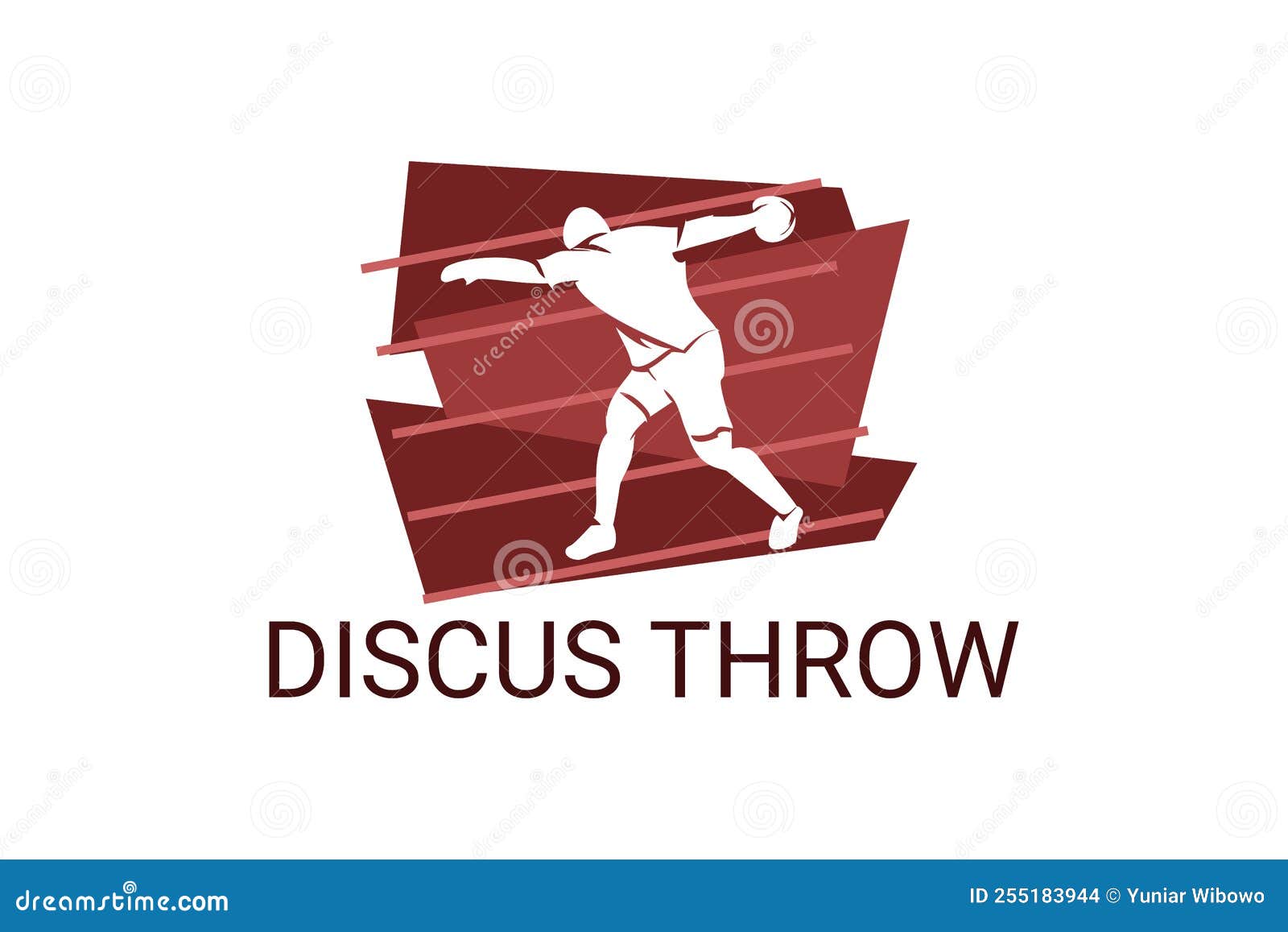 Discus Throw Sport Vector Line Icon. Discus Throw Stance Stock Vector ...