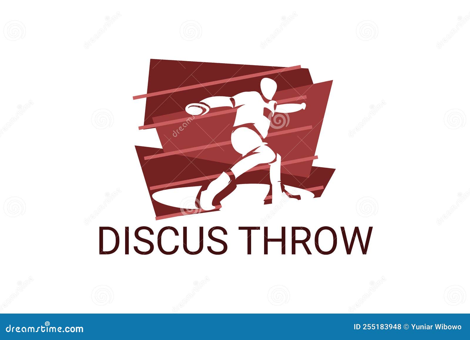Discus Throw Sport Vector Line Icon. Discus Throw Stance Stock Vector ...