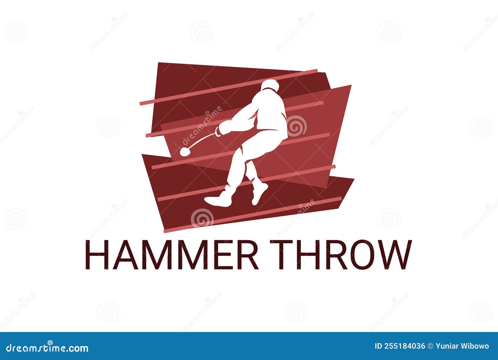 Hammer Throw Sport Vector Line Icon. Hammer Throw Stance Stock Vector ...