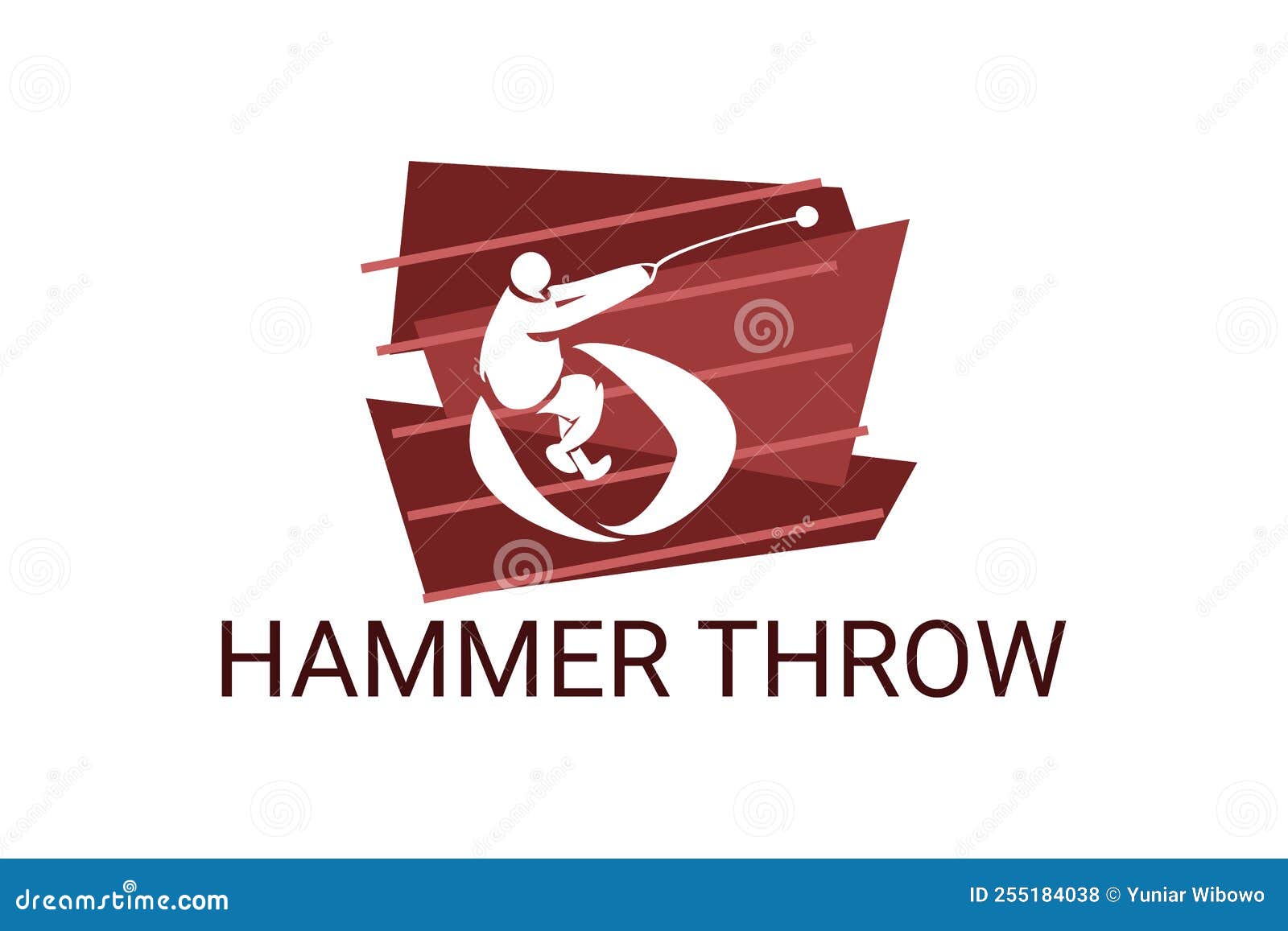 Hammer Throw Sport Vector Line Icon. Hammer Throw Stance Stock Vector ...