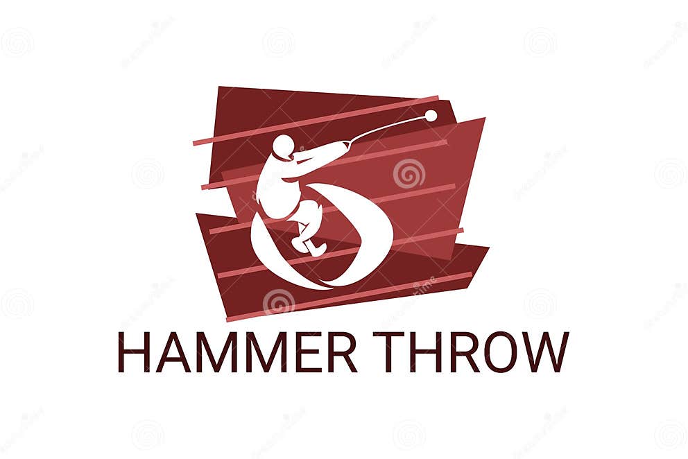 Hammer Throw Sport Vector Line Icon. Hammer Throw Stance Stock Vector ...